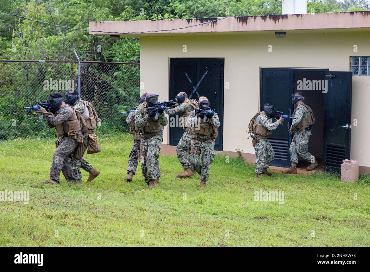 SANTA RITA, Guam (July 27, 2022) Sailors and Marines from Maritime ...