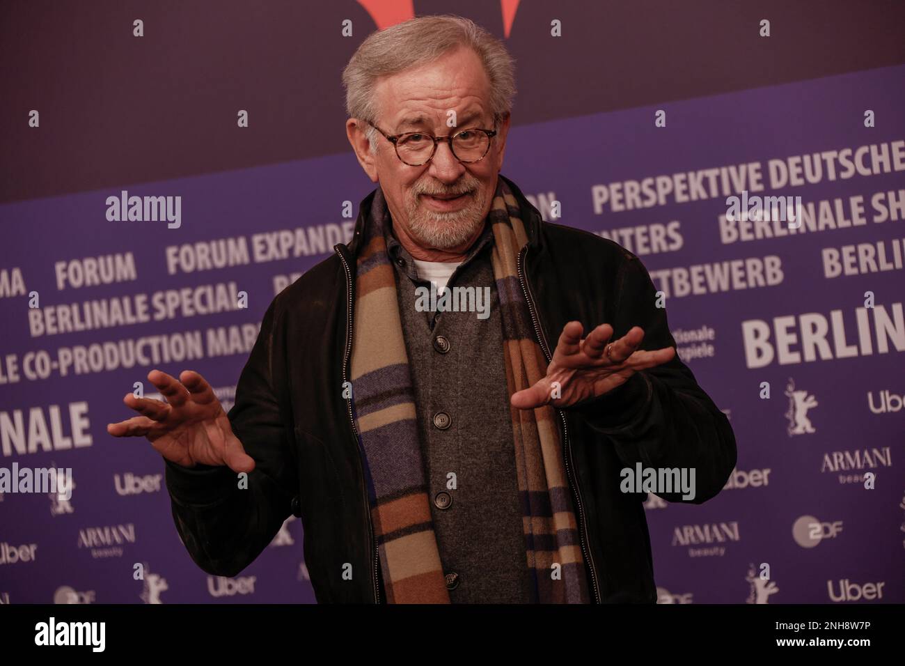 Director Steven Spielberg at the press conference for his honorary ...