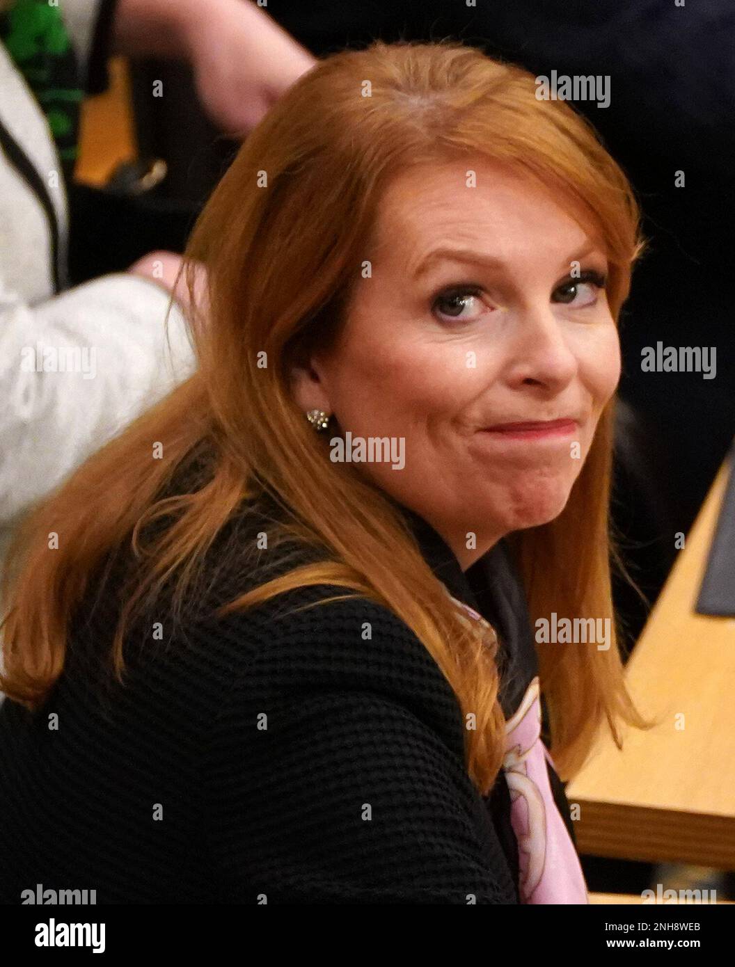 Ash Regan MSP in the chamber ahead of the final vote on the Scottish ...