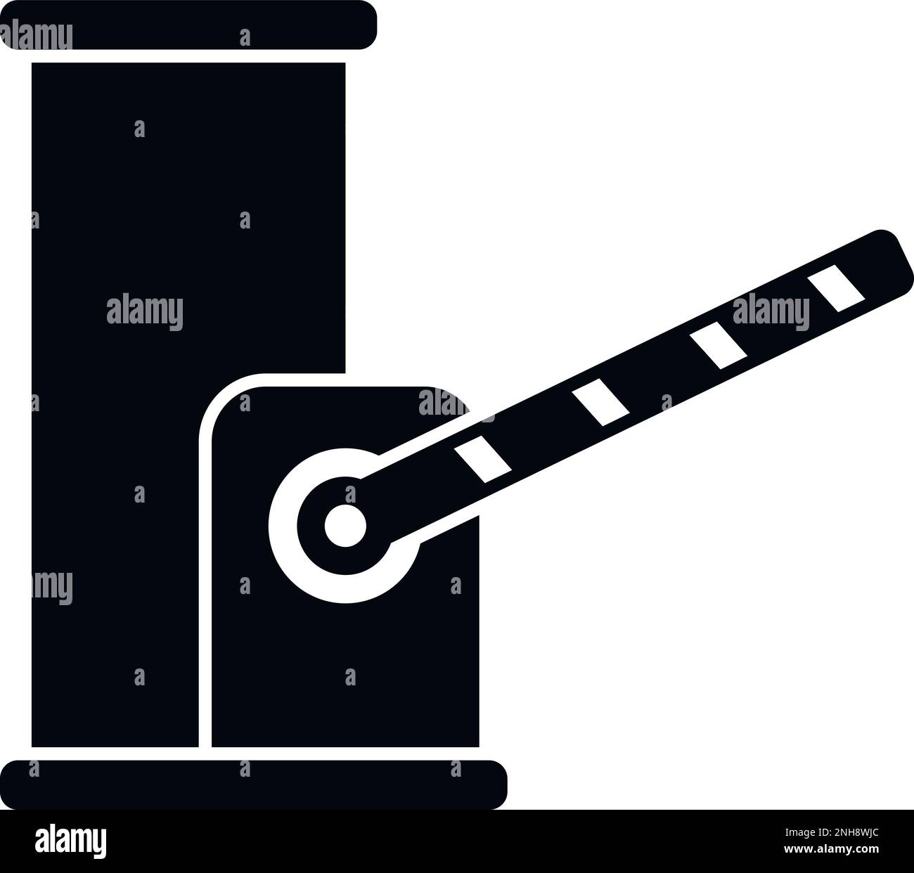 Security barrier icon simple vector. Car park. Space zone Stock Vector ...