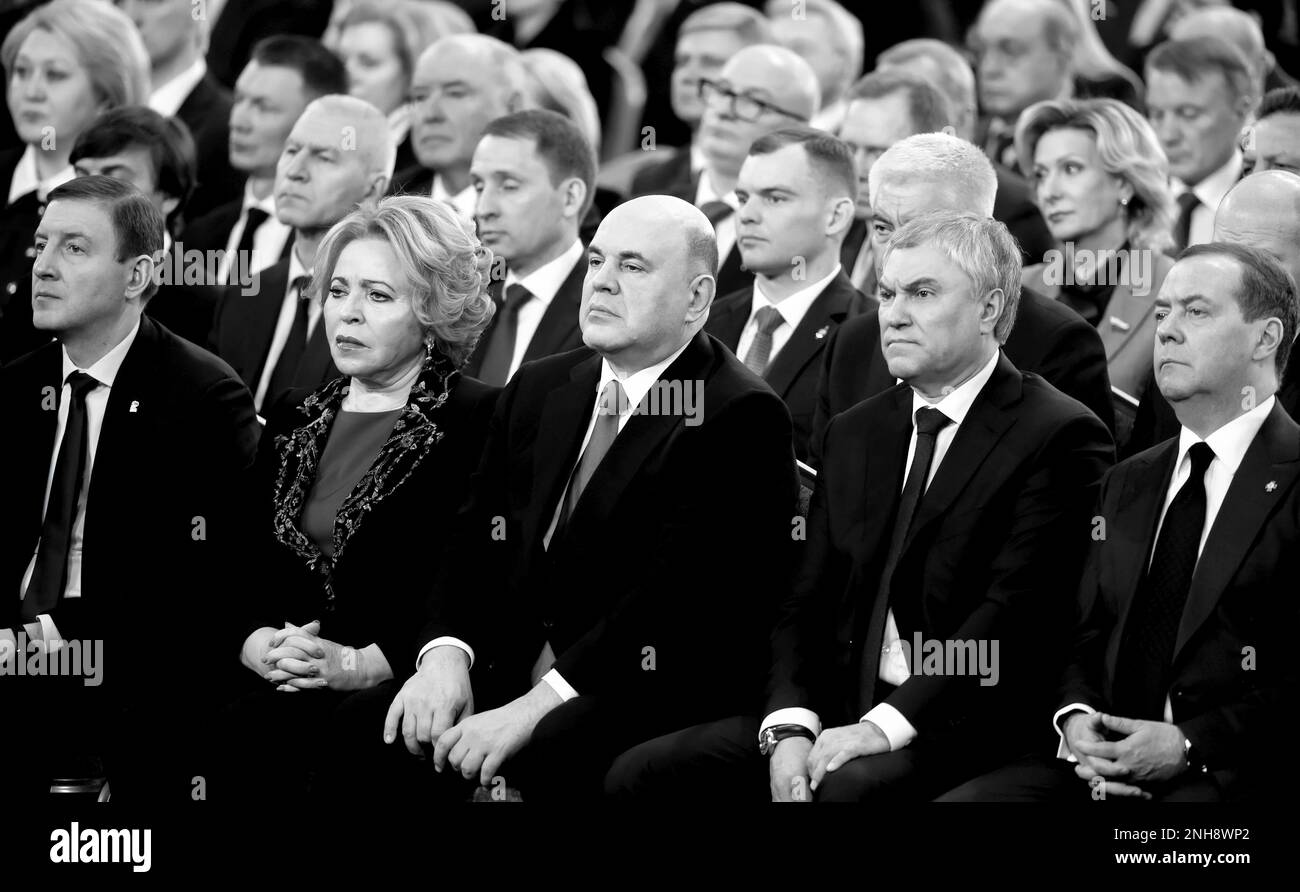 Russian President Vladimir Putin gives his annual "State of the State ...