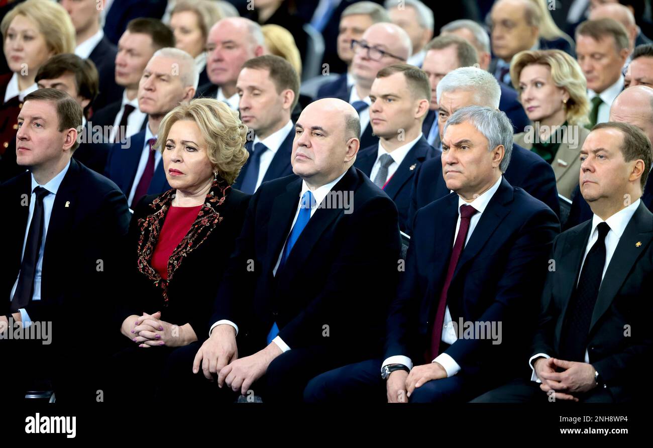 Russian President Vladimir Putin gives his annual "State of the State ...