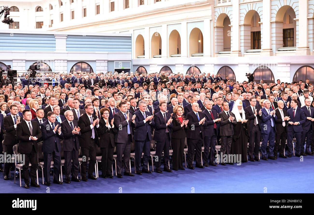 Russian President Vladimir Putin gives his annual "State of the State ...