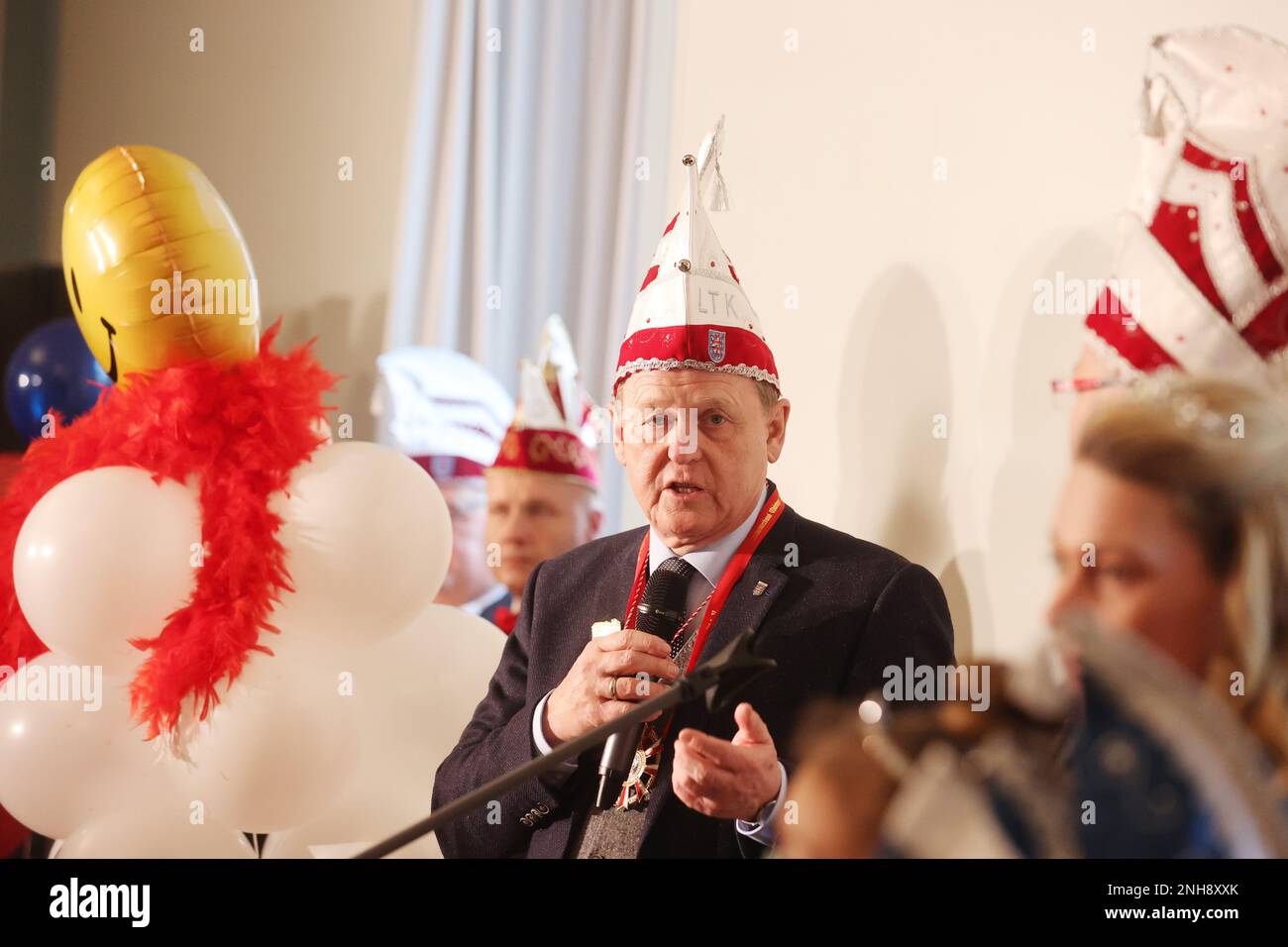 Erfurt, Germany. 21st Feb, 2023. Bodo Ramelow (Die Linke), Prime ...