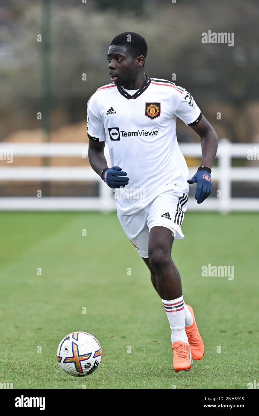 England, London, 20 February 2023 - Kobbie Mainoo of Manchester United ...
