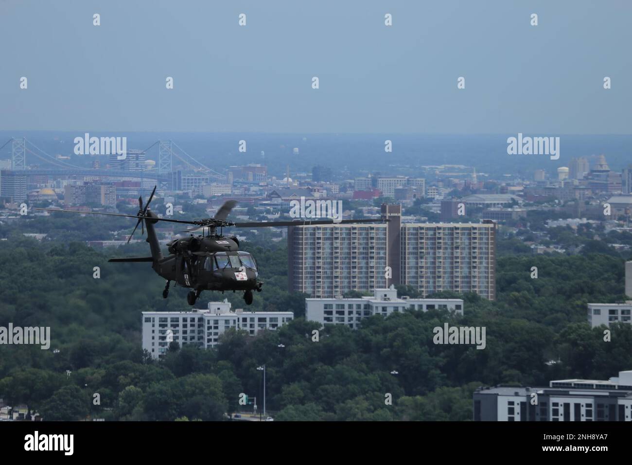 A UH-60 Black Hawk helicopter from the Pennsylvania National Guard’s ...
