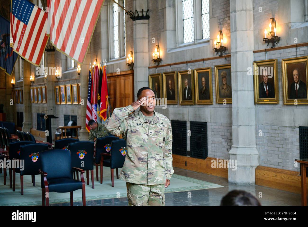 Sgt. 1st Class Larry Ward, with 1st Battalion 187th Infantry Regiment ...