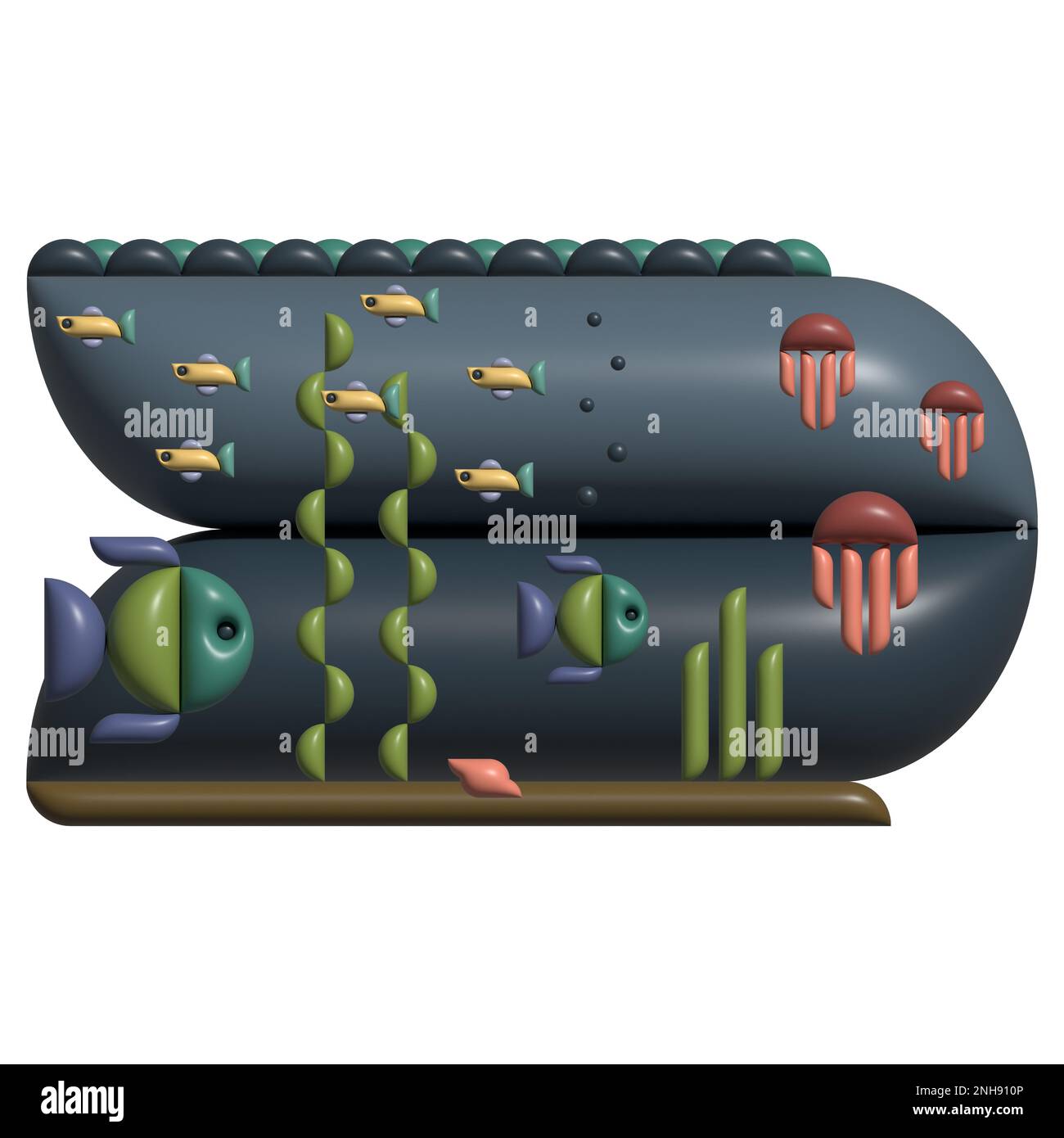 Underwater aquarium scene Cut Out Stock Images & Pictures - Alamy