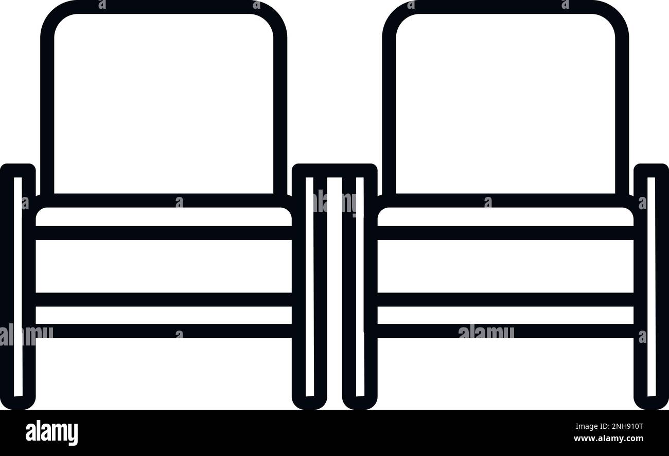 Luxury seat icon outline vector. Room furniture. Relax chair Stock ...
