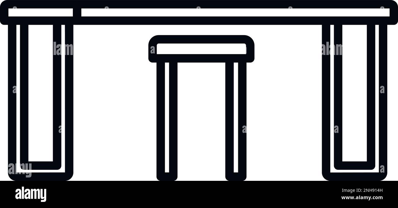 Design furniture icon outline vector. Lounge room. Home luxury Stock ...