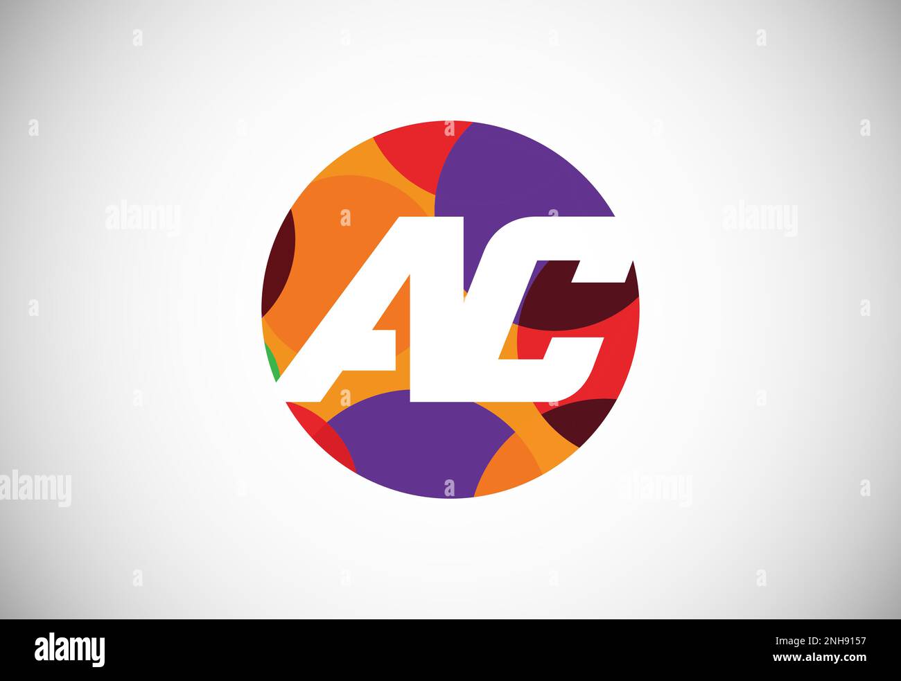 Initial Letter A C Low Poly Logo Design Vector Template. Graphic ...