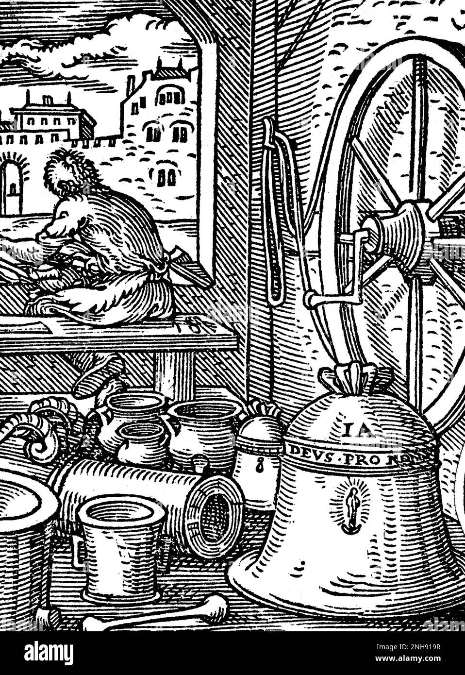 Bell making engraving hi-res stock photography and images - Alamy