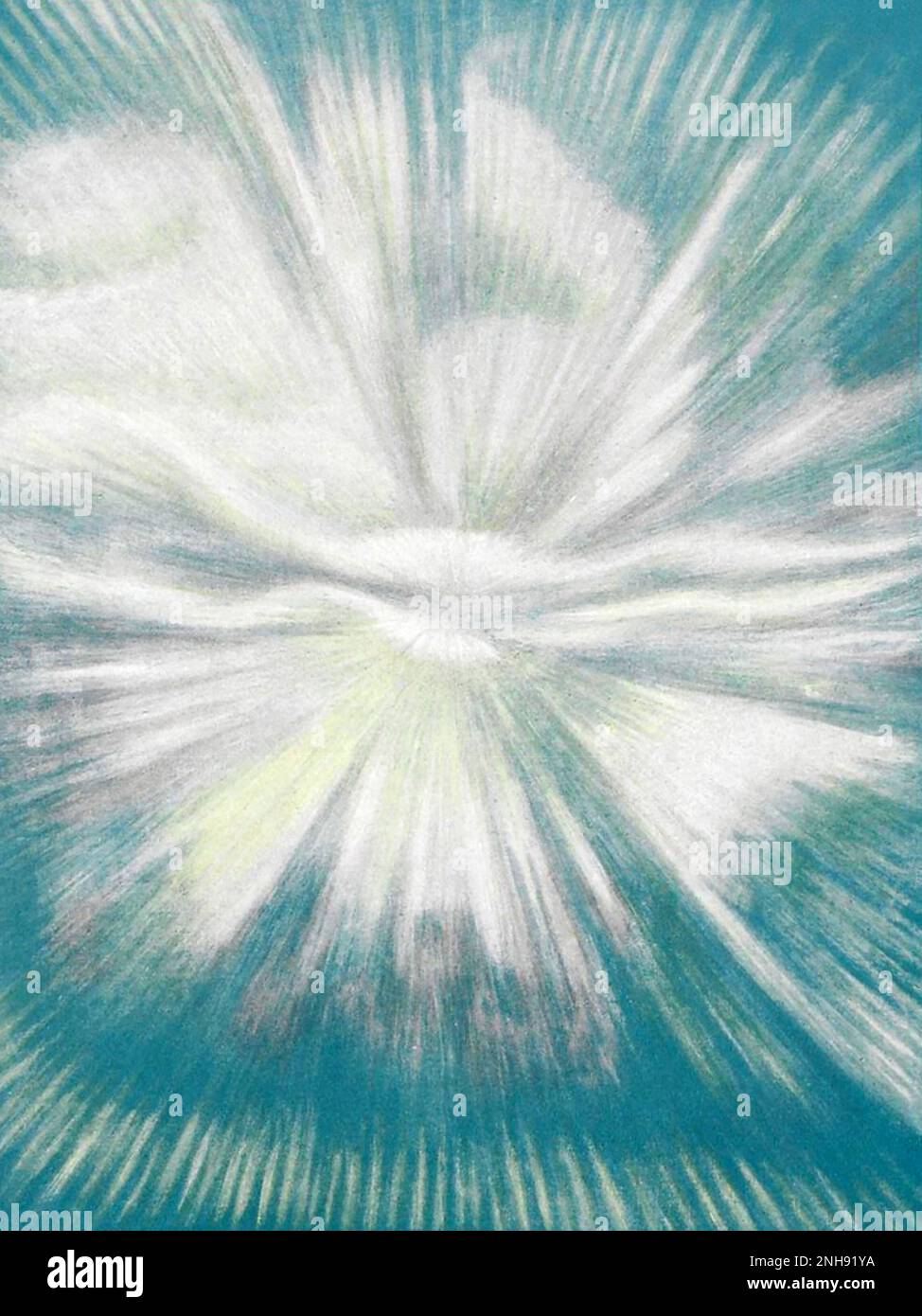 Illustration of the aurora borealis by Danish painter Harald Moltke ...