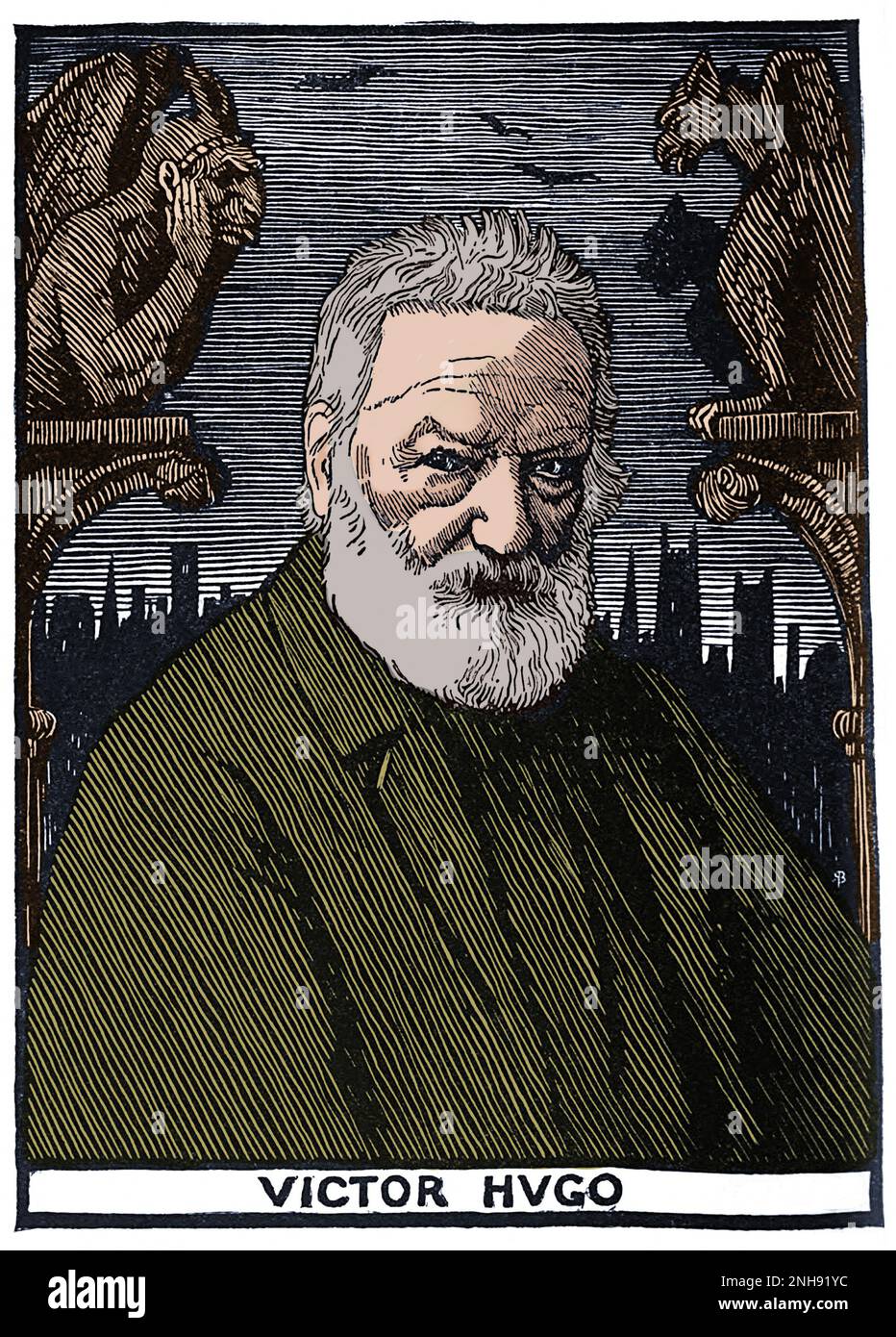 Victor Hugo (1802-1885), French poet, novelist, essayist, playwright ...