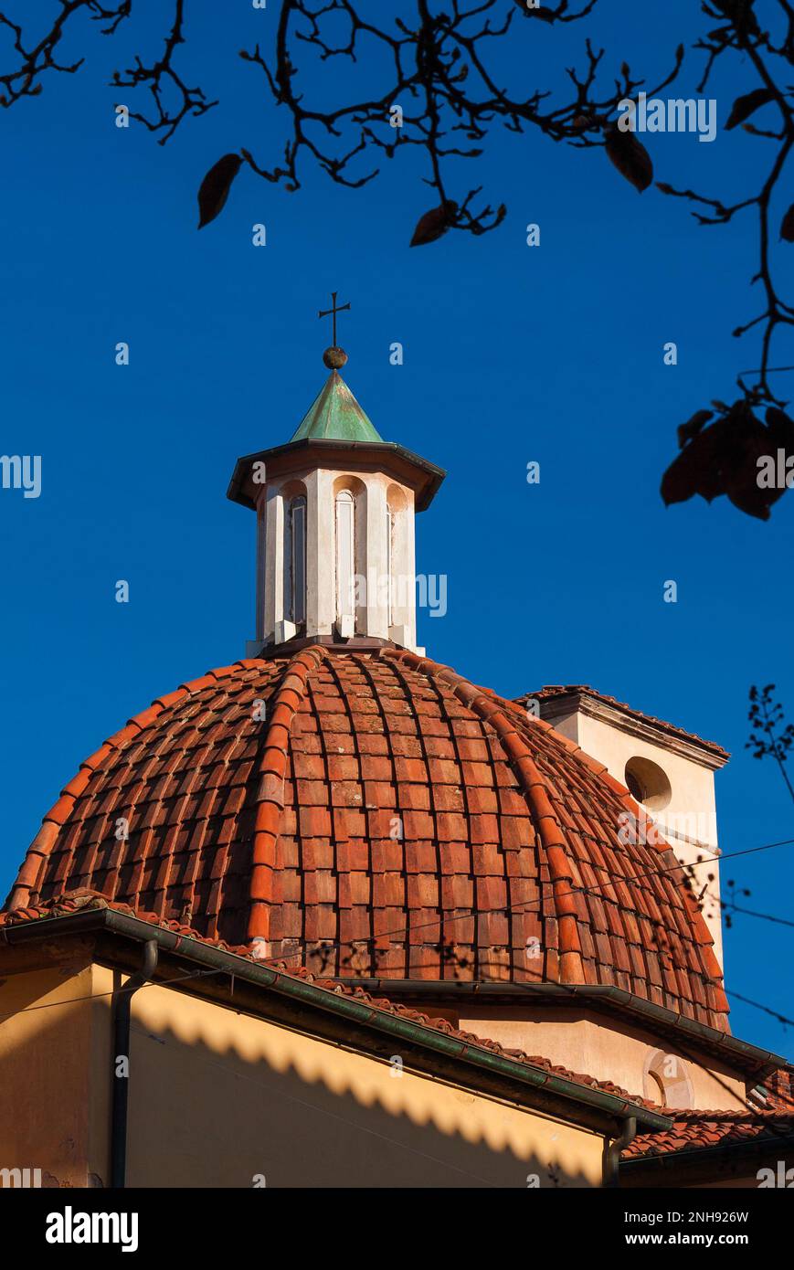 San Girolamo (St Jerome) renaissance church and ancient dome covered ...