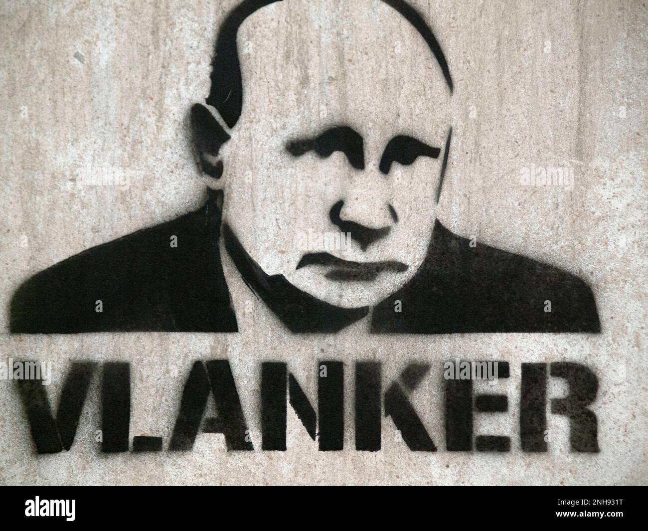 Street art denigrating Putin, on a Brighton street Stock Photo - Alamy