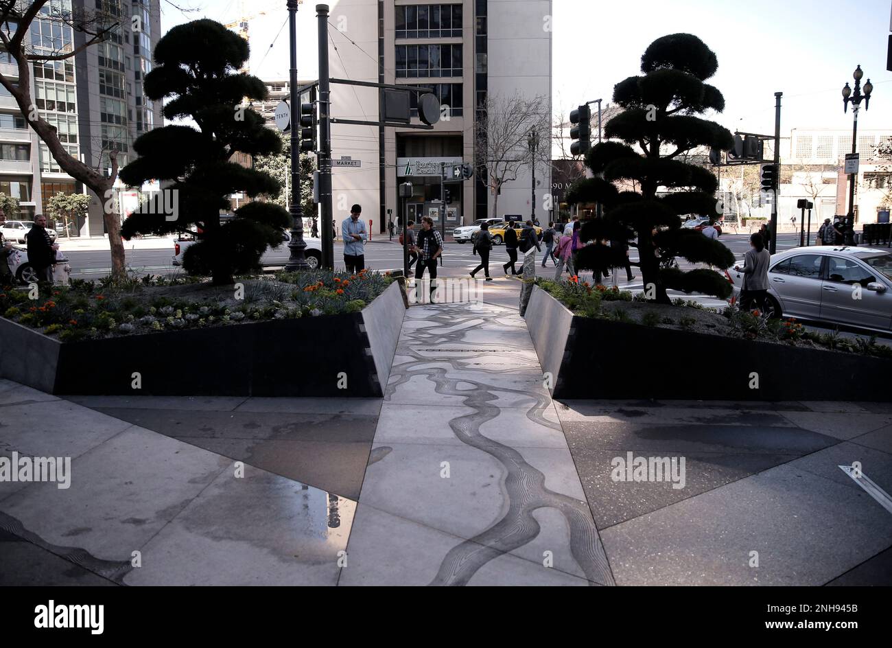 "Promised Land" by artist Topher Delaney, at 10th and Market St. in ...