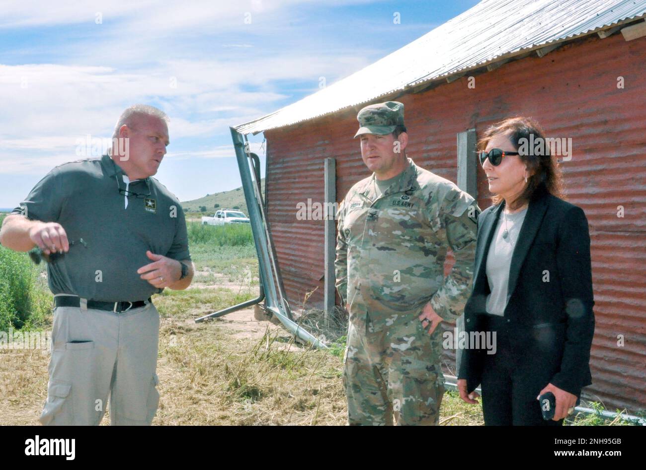 FORT CARSON, Colo. — Mike Camp, Fort Carson range officer, briefs the ...