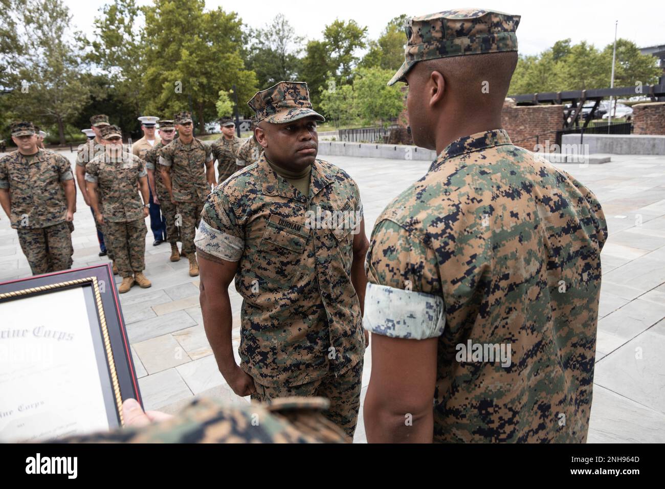 U.S. Marine Corps Gunnery Sgt. Cecil Durham, a career recruiter with Recruiting Station Richmond ...