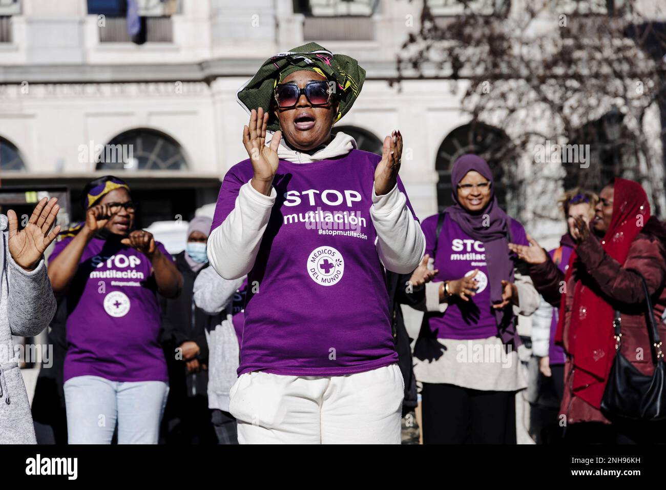 A group of women during an event to commemorate the International Day ...