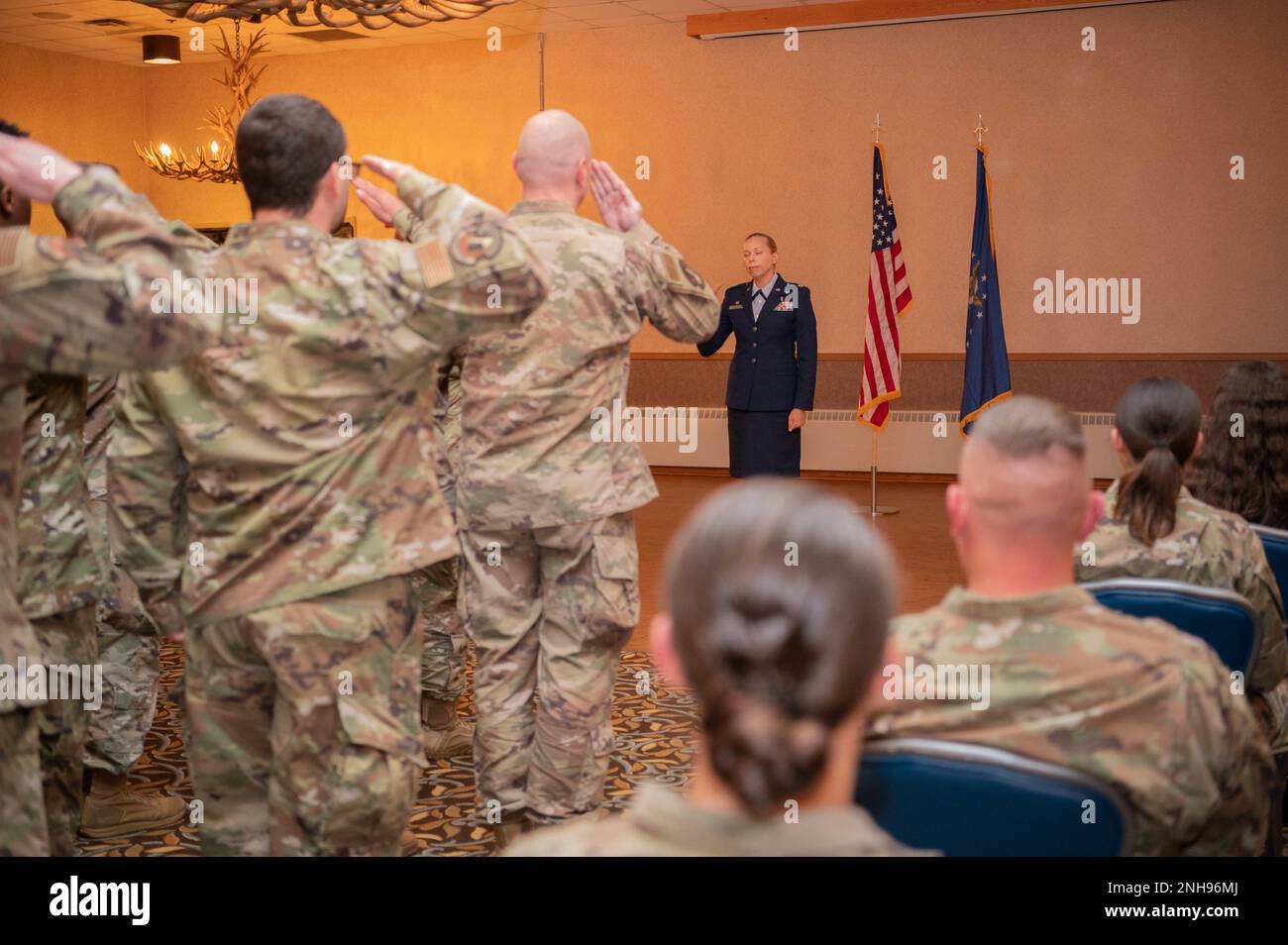 U.S. Air Force Lt. Col. Chelsea Payne, incoming 354th Operational Medical Readiness Squadron ...