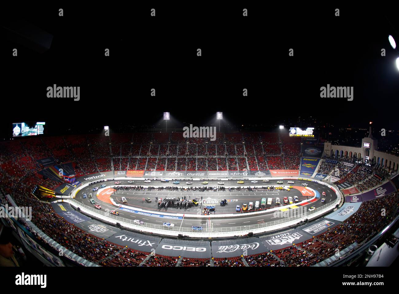 LOS ANGELES, CA - FEBRUARY 05: A general view of racing during the ...
