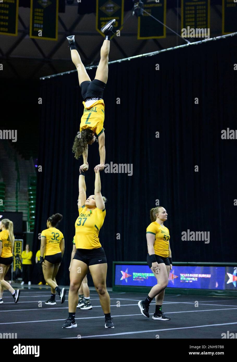 February 5 2023: Baylor Bears Riley Chimwala (37) holds Baylor Bears ...
