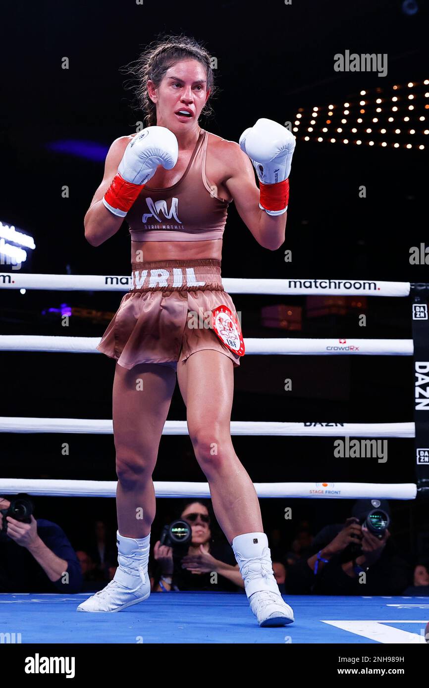 NEW YORK, NEW YORK - FEBRUARY 04: Avril Mathie and Ramla Ali during ...