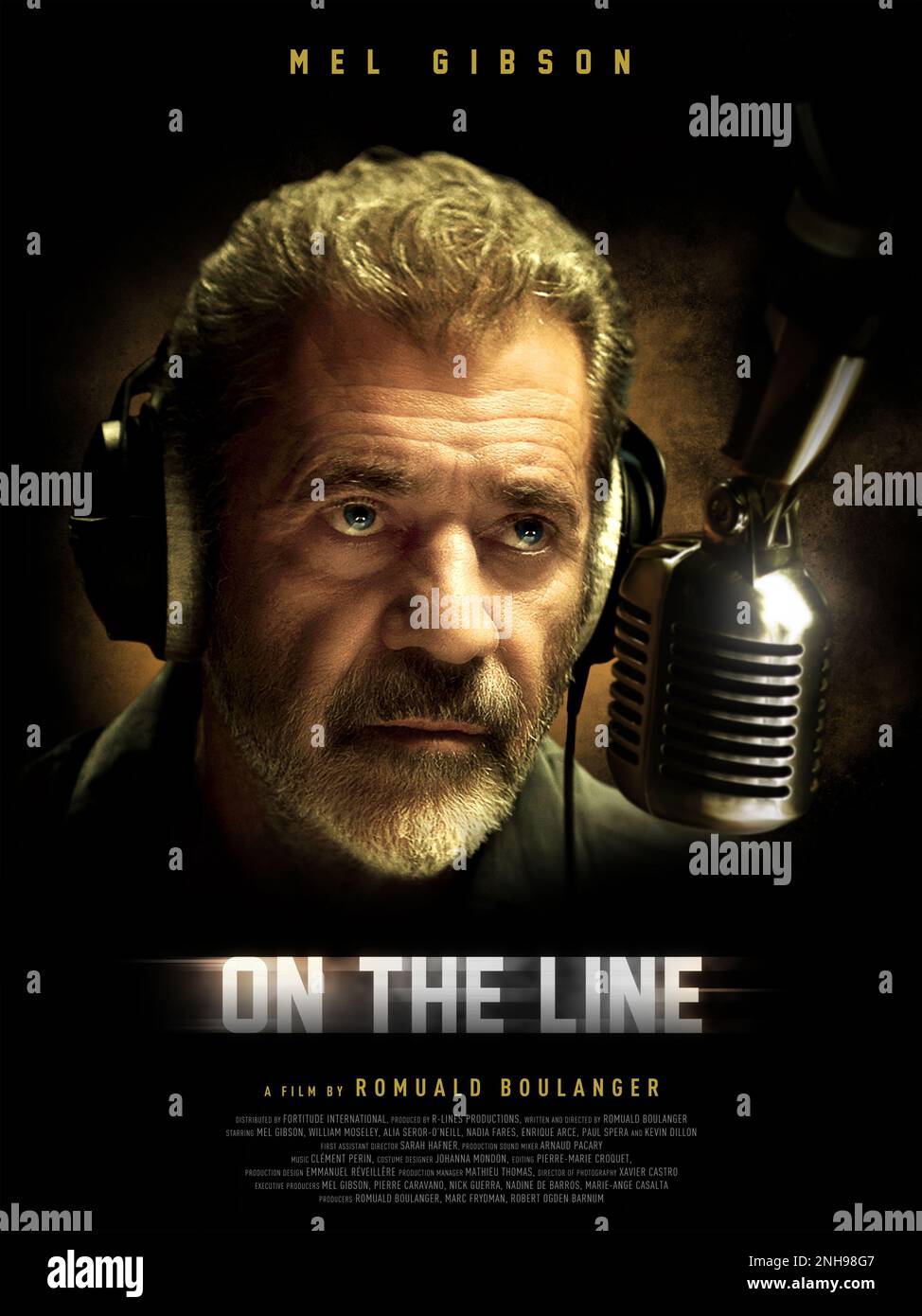 On the Line poster Mel Gibson Stock Photo - Alamy