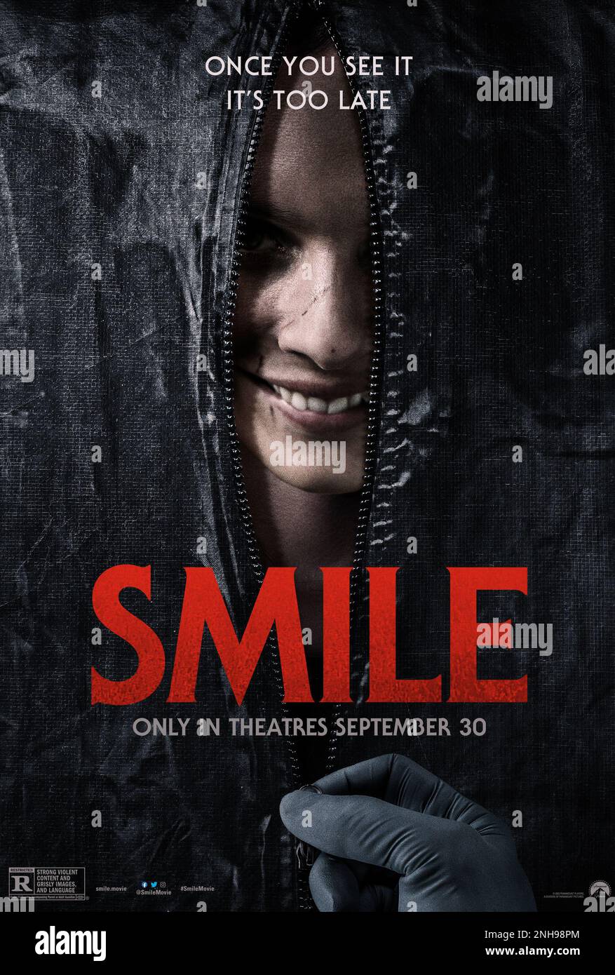Smile Caitlin Stasey poster Stock Photo - Alamy