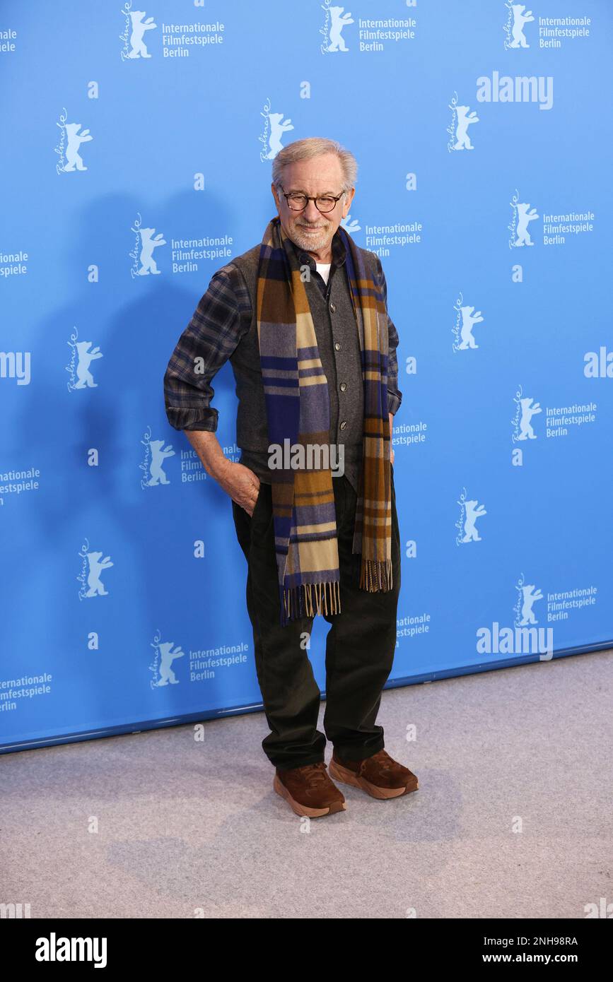 US director, producer and screenwriter Steven Spielberg poses during a ...