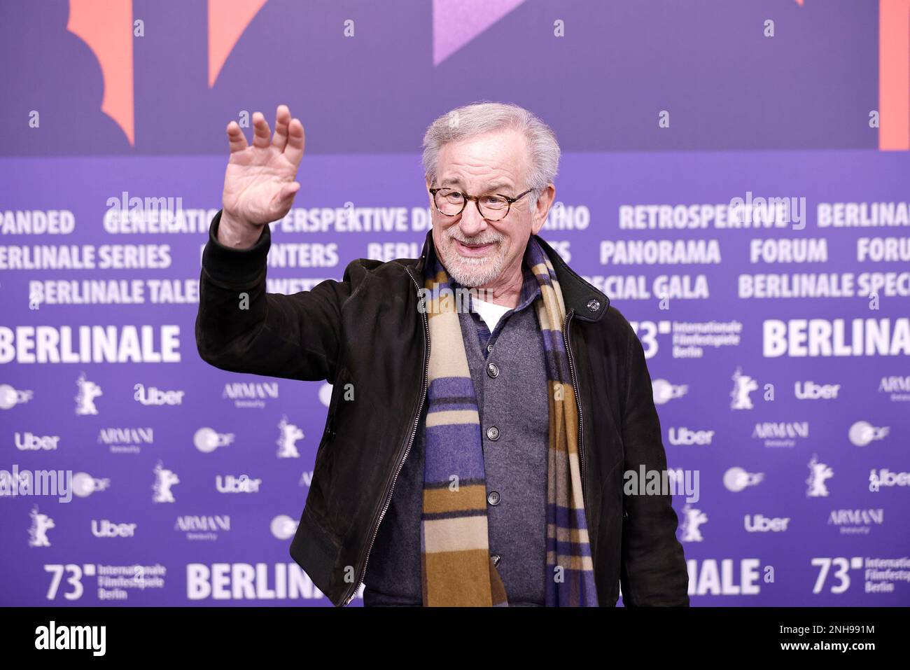 Steven Spielberg speaks on stage at the "The Fabelmans" (Die Fabelmans ...