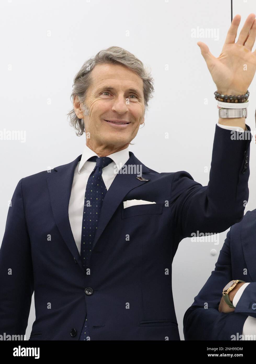 Tokyo, Japan. 21st Feb, 2023. Automobili Lamborghini chairman and CEO ...