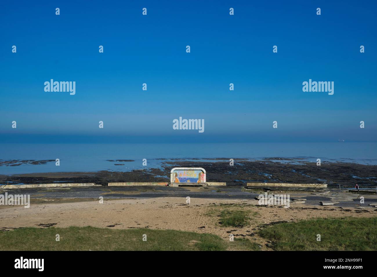 Remains of Margate's historic seafront Lido built in the 1920s in Kent ...