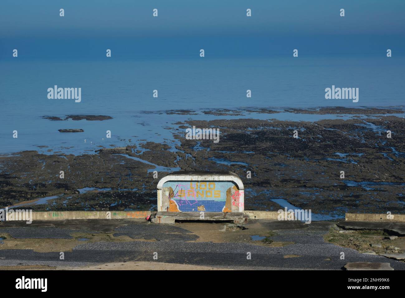 Remains of Margate's historic seafront Lido built in the 1920s in Kent ...