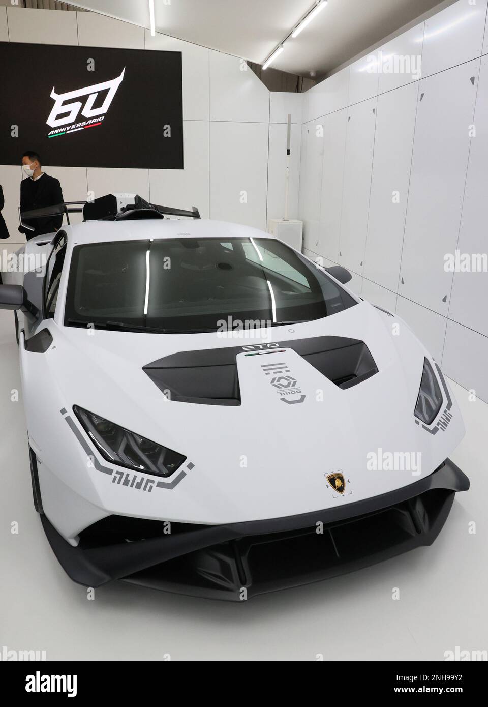 Tokyo, Japan. 21st Feb, 2023. Automobili Lamborghini's "Huracan STO ...