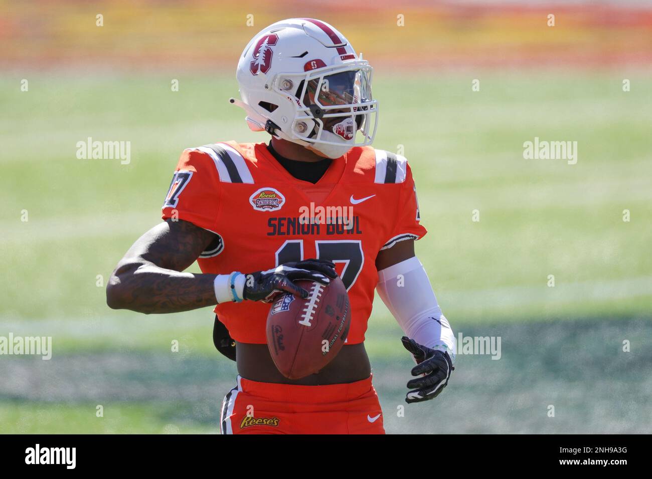 MOBILE, AL - National defensive back Kyu Blu Kelly of Stanford (17 ...