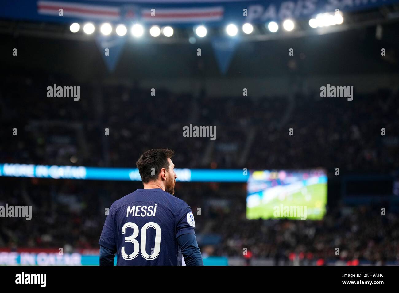PARIS, FRANCE - FEBRUARY 4: Leo Messi during the French Ligue 1 match ...