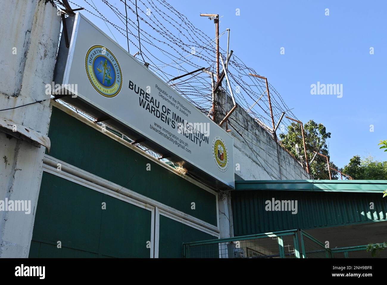 A picture shows the Bureau of Immigration Bicutan Detention Center ...
