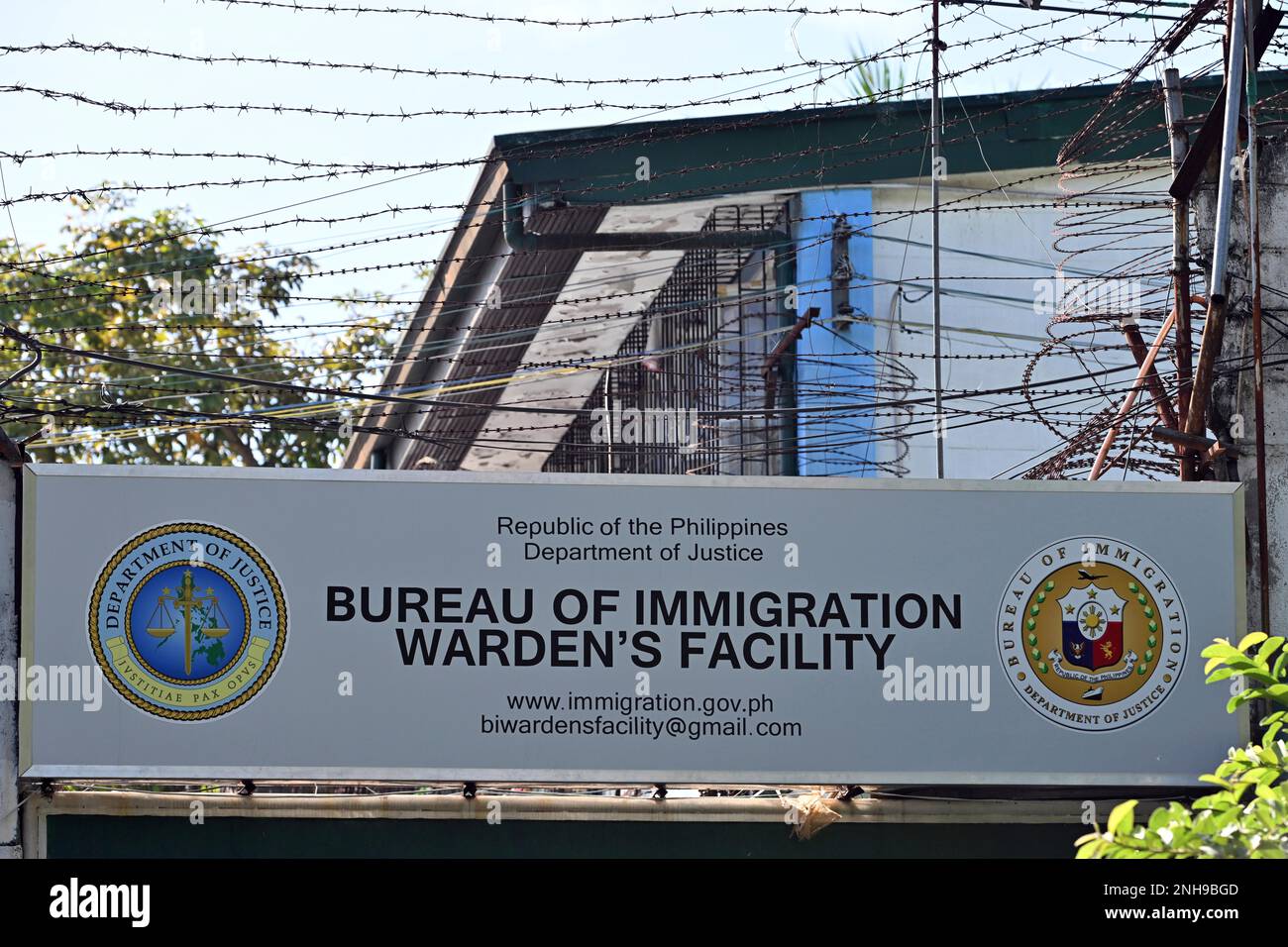 A picture shows the Bureau of Immigration Bicutan Detention Center ...