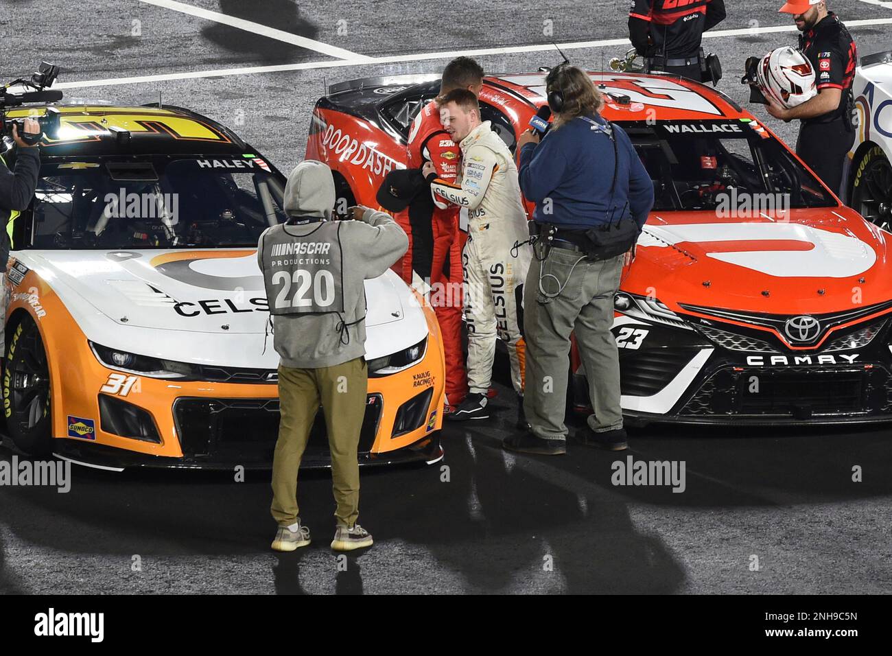LOS ANGELES, CA - FEBRUARY 04: Bubba Wallace (#23 23XI Racing DoorDash ...