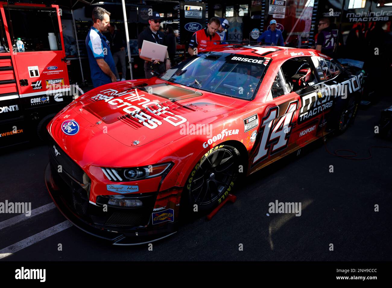 LOS ANGELES, CA - FEBRUARY 04: The car of Chase Briscoe (#14 Stewart ...