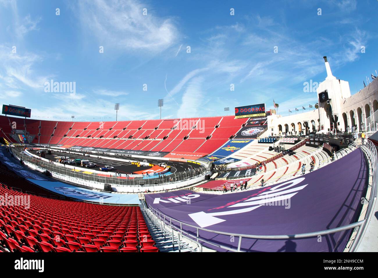 LOS ANGELES, CA - FEBRUARY 04: General view of the grandstands and the ...