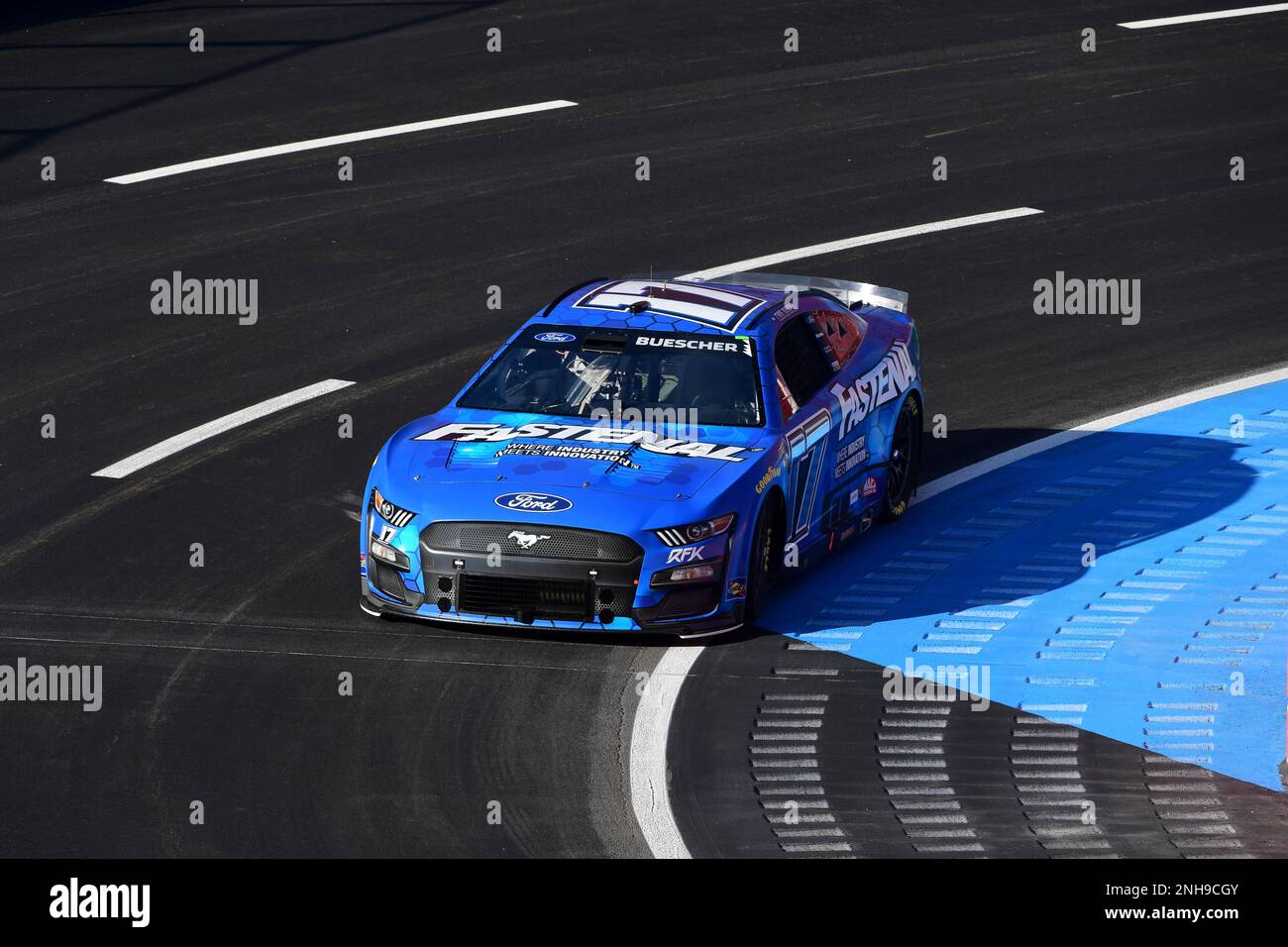 LOS ANGELES, CA - FEBRUARY 04: Chris Buescher (#17 RFK Racing Fastenal ...
