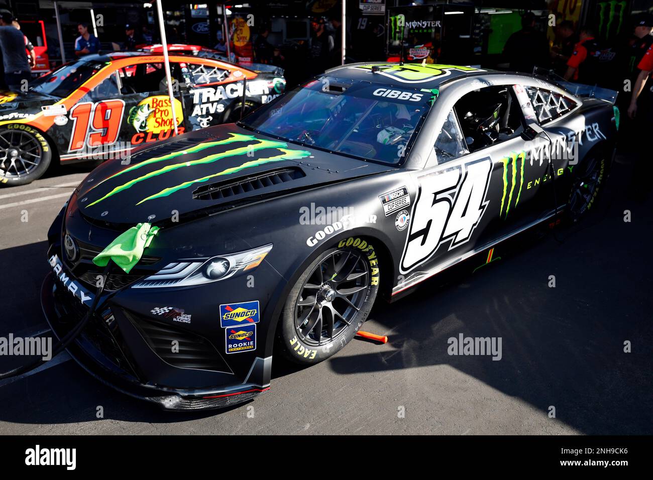 LOS ANGELES, CA - FEBRUARY 04: The car of Ty Gibbs (#54 Joe Gibbs ...