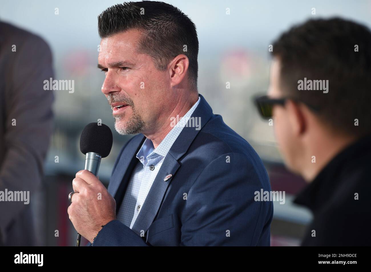 LOS ANGELES, CA - FEBRUARY 04: Auto Club Speedway President, Dave Allen ...