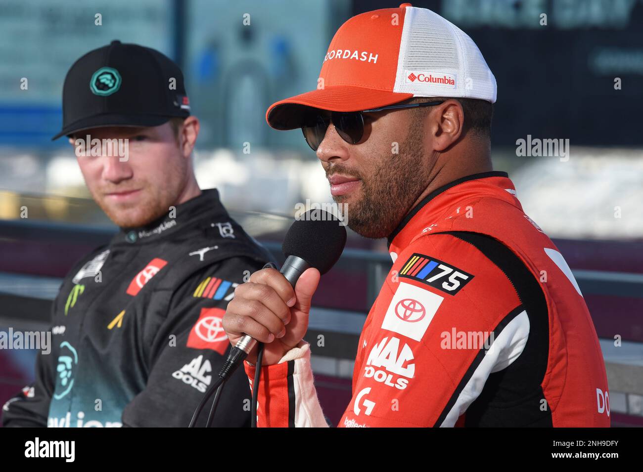 LOS ANGELES, CA - FEBRUARY 04: Bubba Wallace (#23 23XI Racing DoorDash ...