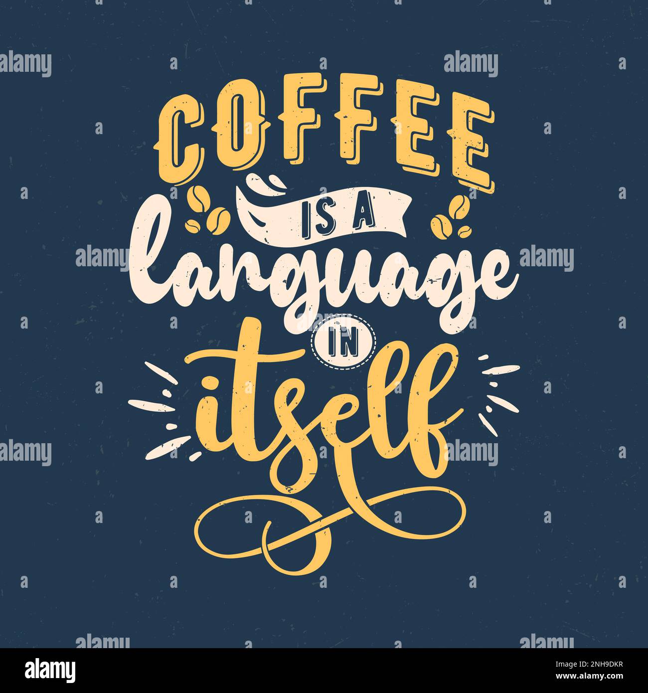 Coffee time hand lettering Stock Vector Images - Alamy