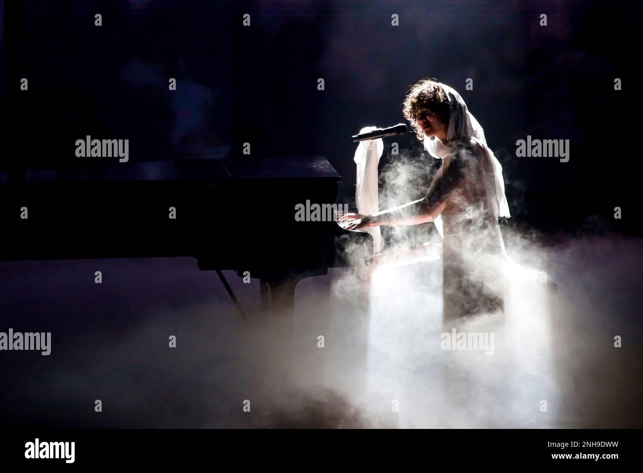 Alice Wonder performs during the final gala of Benidorm Fest, at the ...
