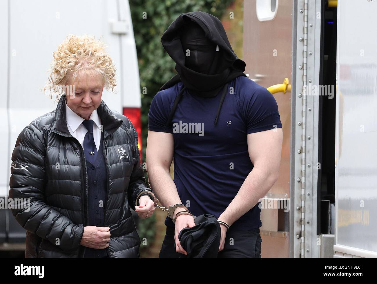 Lewes, UK. 20th Feb, 2023. Pietro Addis arrives at Lewes Crown Court ...